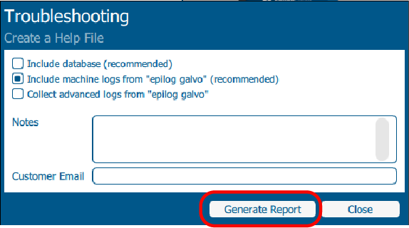 Generating Machine Logs - Epilog Support Center